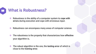 Adversarial robustness using clever hans | PPT