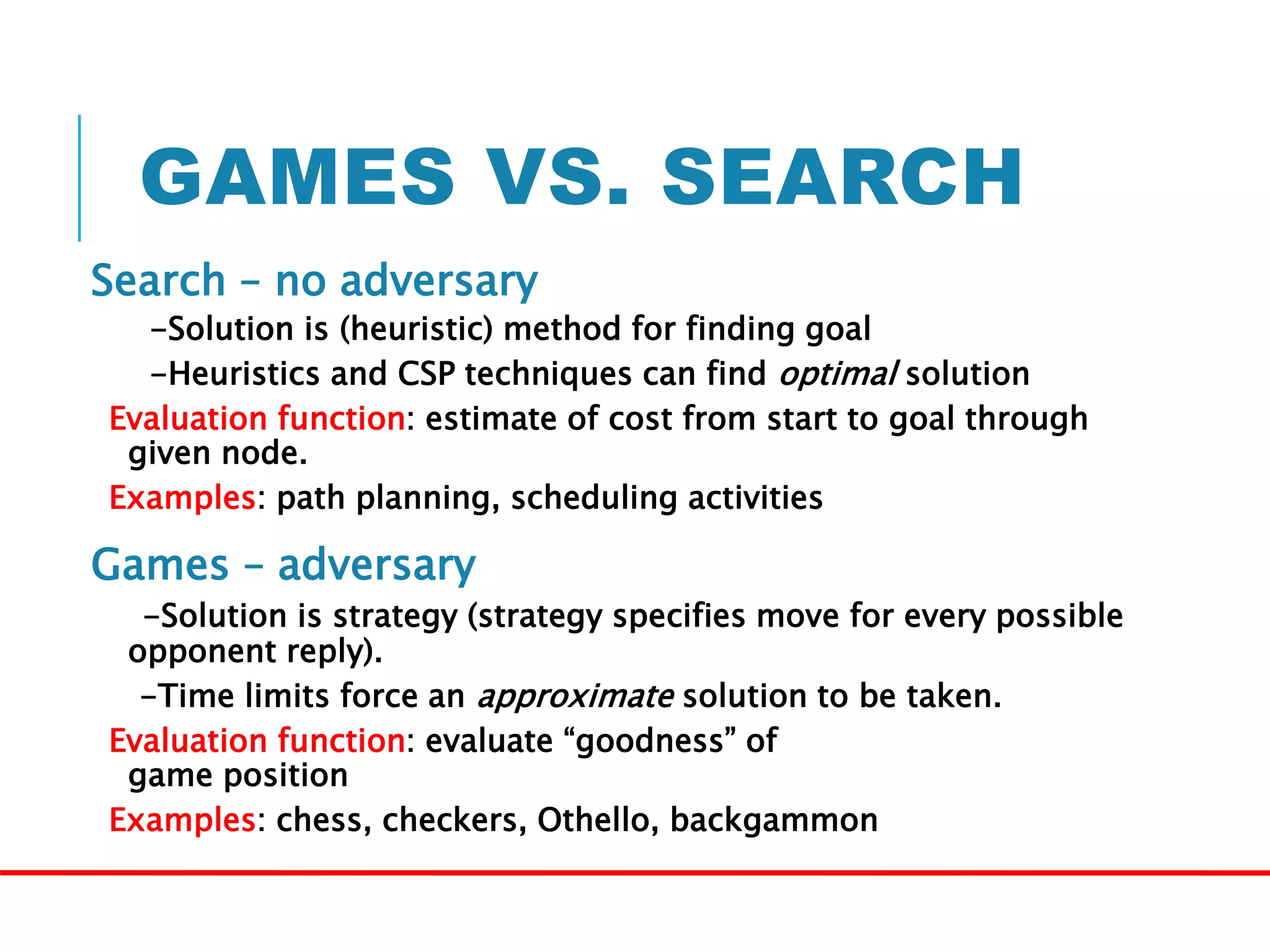 Adversarial search | PPTX