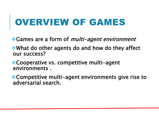 Adversarial search | PPTX