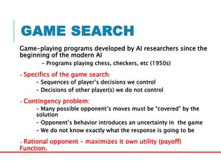 Adversarial search | PPTX
