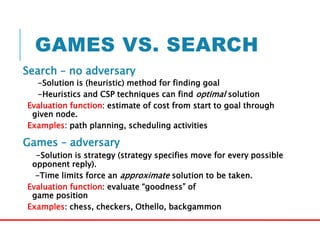 Adversarial search | PPTX