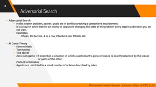 AI 6 | Adversarial Search | PDF