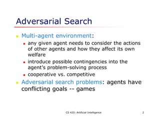 Adversarial search | PPT