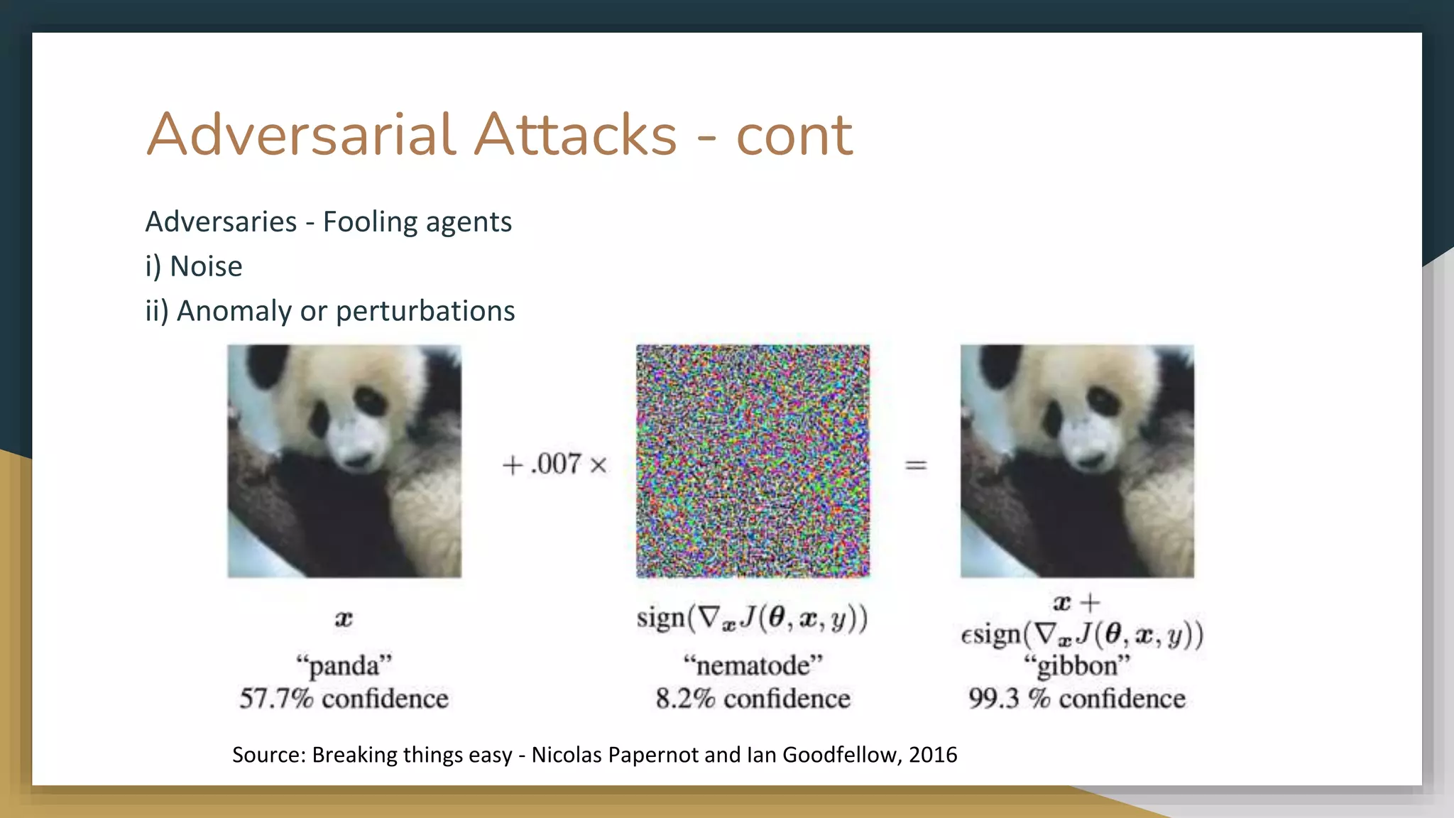 Adversarial Attacks and Defense | PPTX | Artificial Intelligence ...