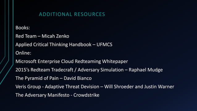 Adversary simulation | PPT