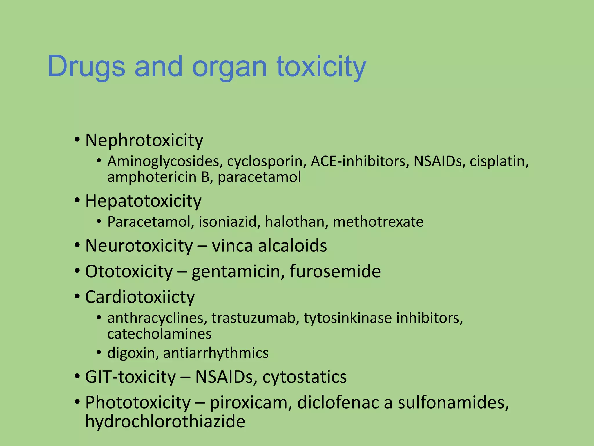 Adverse and toxic drug reactions | PPT