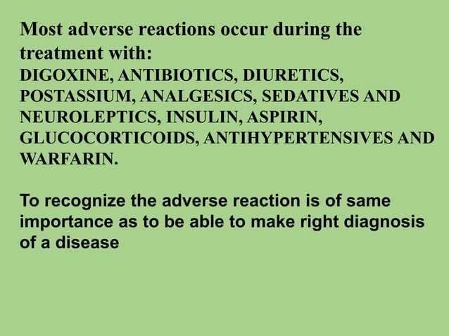 Adverse and toxic drug reactions | PPT