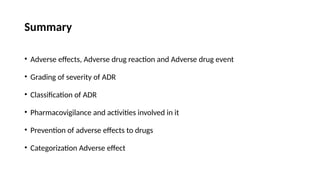 Adverse Drug Effects.Adverse drug Event l,Adverse drug reactions | PPT