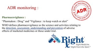Adverse drug monitoring | PPTX | Chemistry | Science