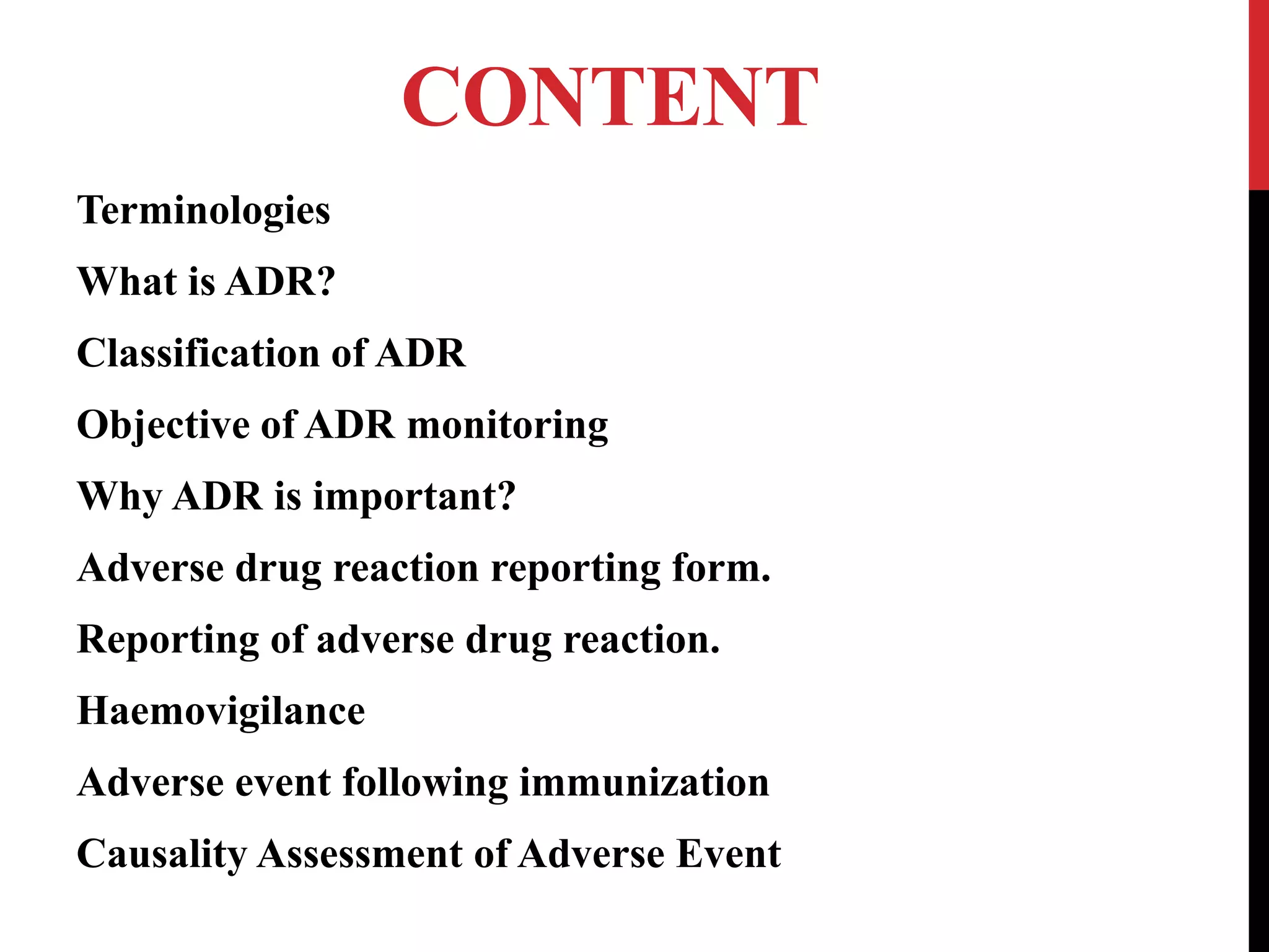 Adverse drug reaction monitoring | PPTX