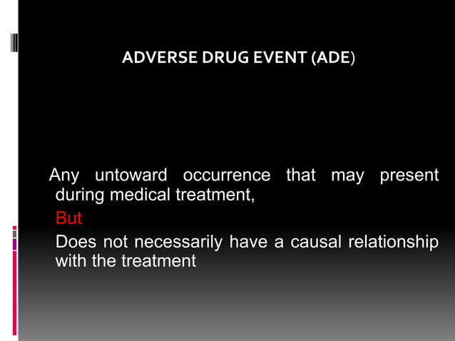 Adverse drug reaction ppt | PPT