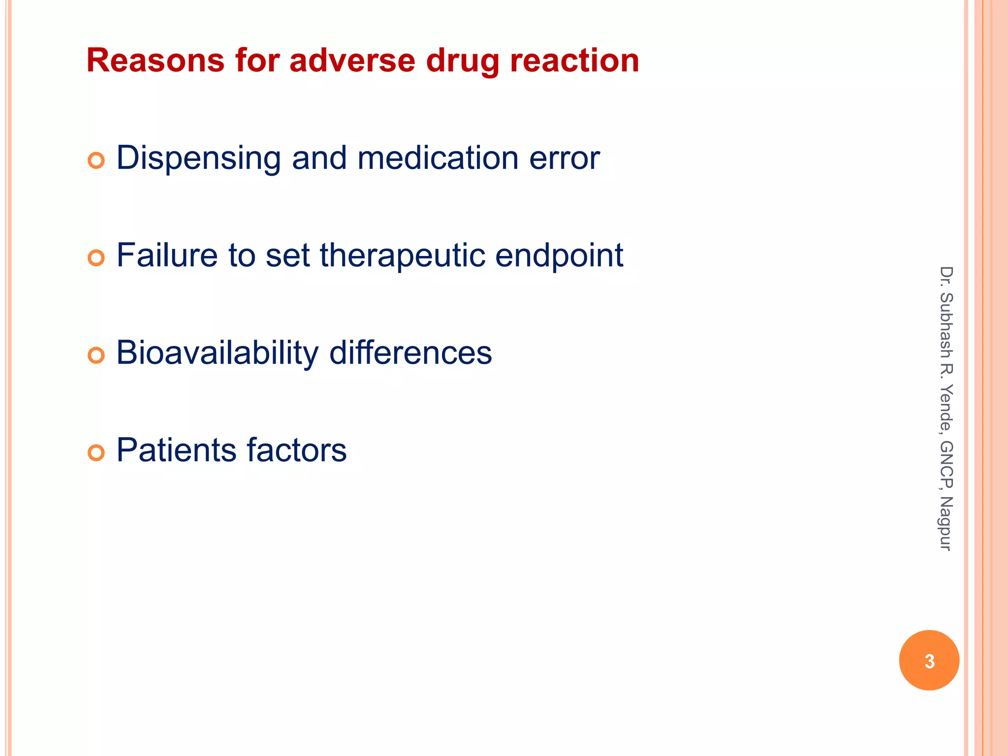 Adverse drug reaction | PPTX
