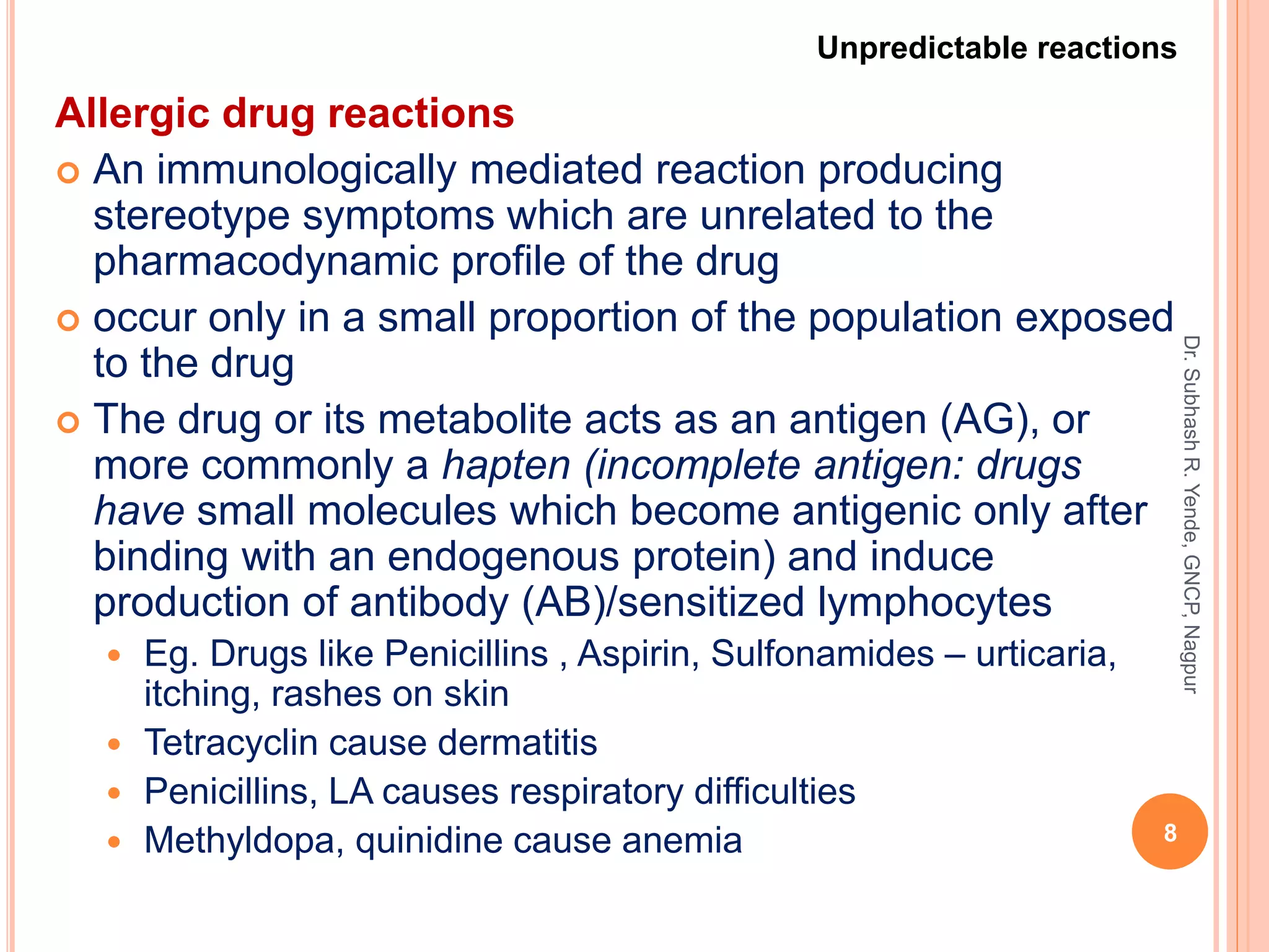 Adverse drug reaction | PPTX