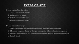 Adverse drug reaction | PPT