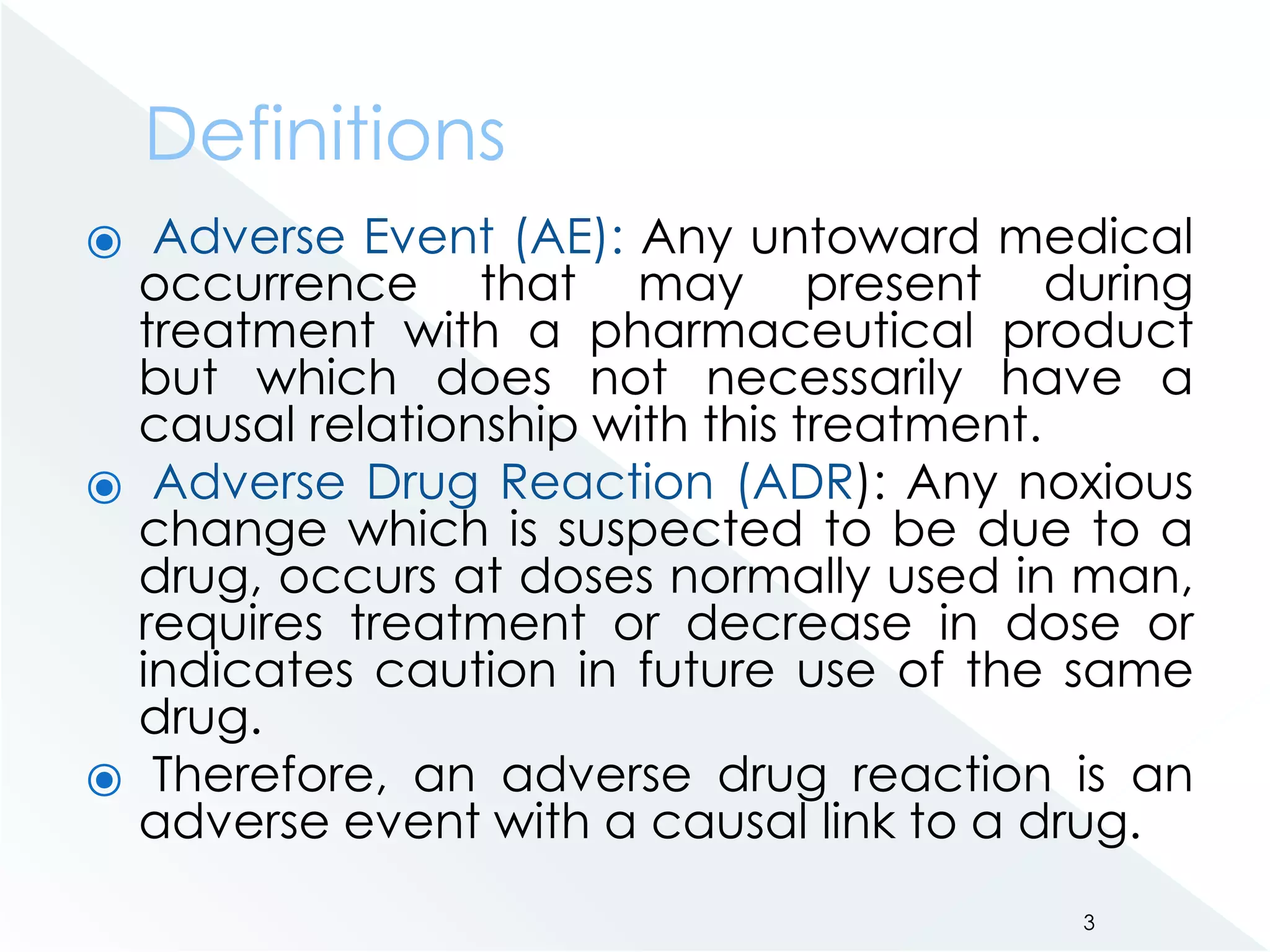Adverse Drug reaction (1).pptx | Substance Abuse | Diseases and Conditions