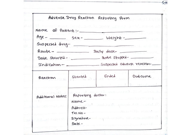 Adverse Drug Reaction (ADR) Reporting Form | PDF | Chemistry | Science