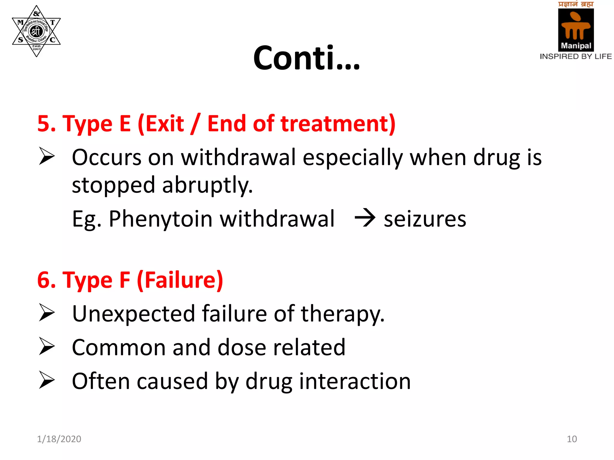 Adverse drug reaction and its types | PPTX