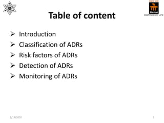 Adverse drug reaction and its types | PPTX