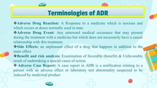 Adverse Drug Reactions (ADR). . | PDF