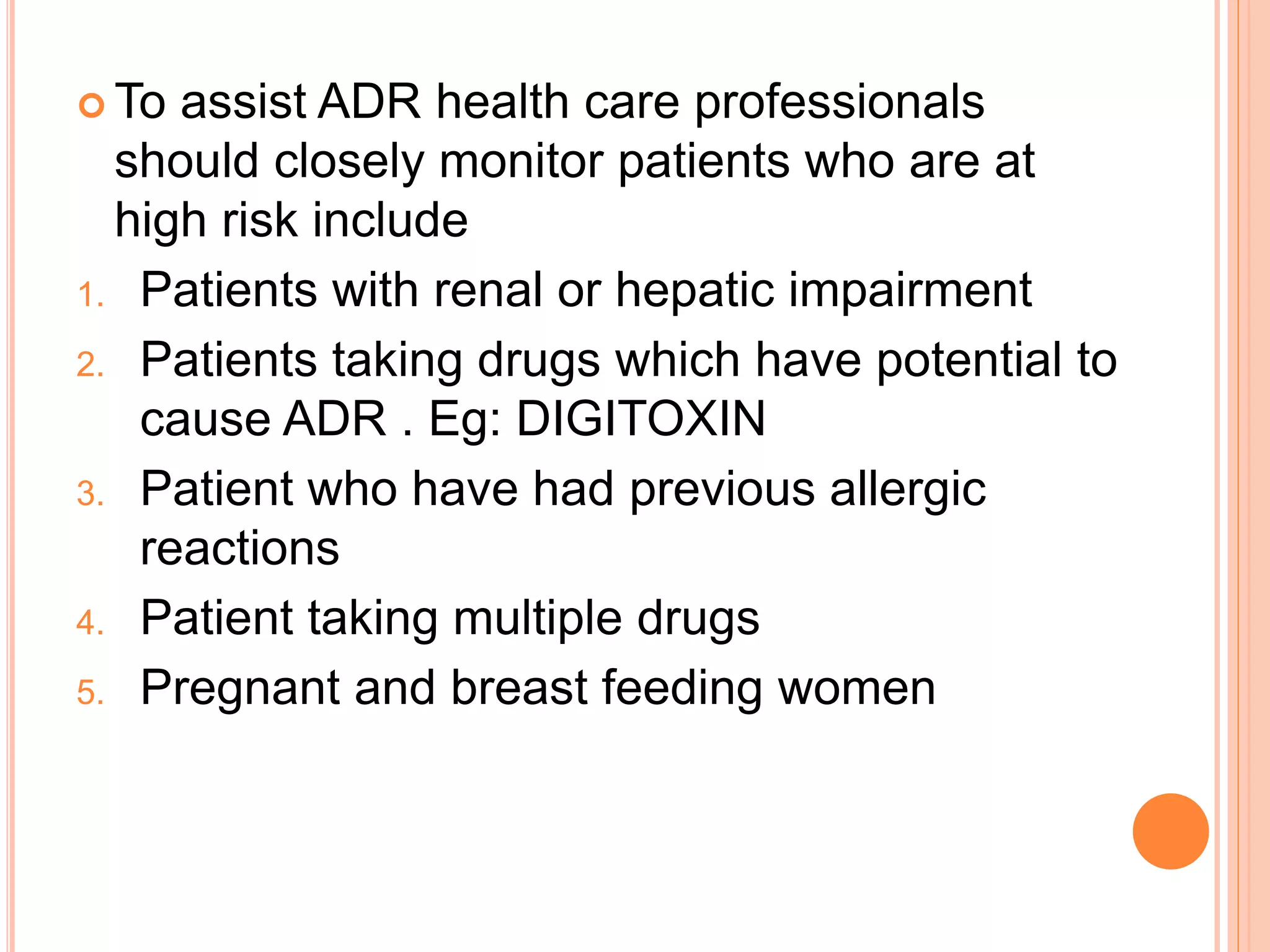 Adverse drug reaction monitoring and reporting | PPTX
