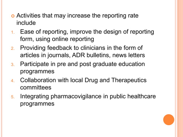 Adverse drug reaction monitoring and reporting | PPTX