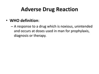 Adverse drug reactions | PPT