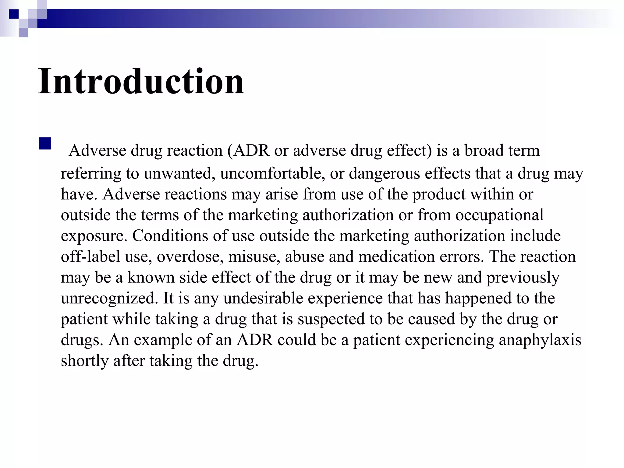 Adverse drug reactions | PPT