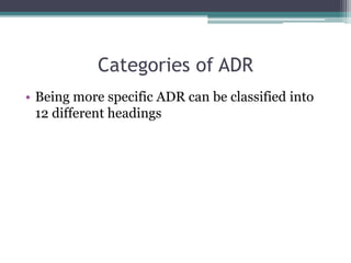 Adverse drug reactions | PPTX