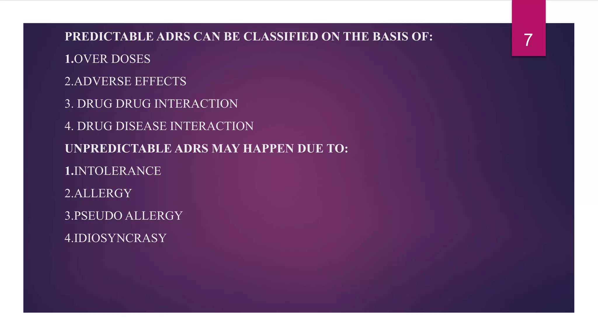 Adverse drug reactions | PPTX