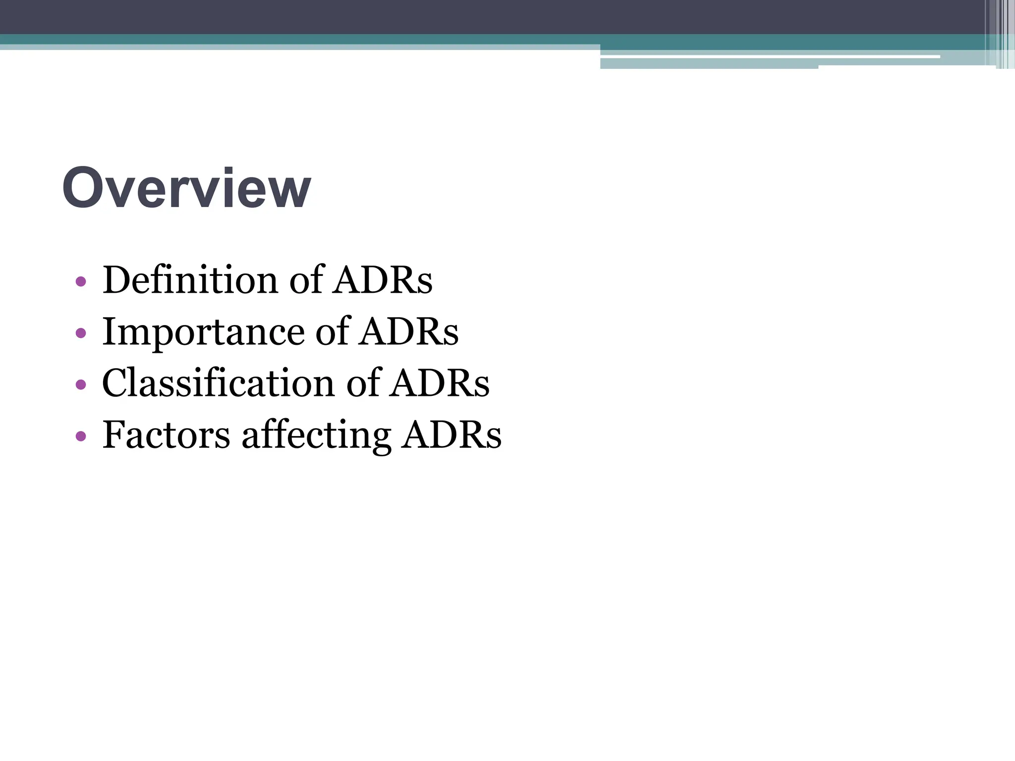 Adverse Drug Reactions (ADR) Introduction.pptx