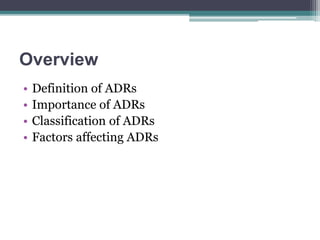 Adverse Drug Reactions (ADR) Introduction.pptx