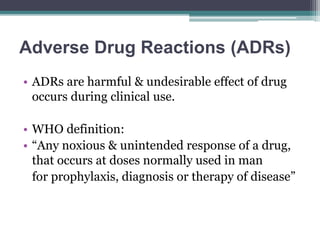 Adverse Drug Reactions (ADR) Introduction.pptx