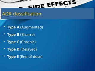 Adverse drug reactions department of pharmacy | PPT