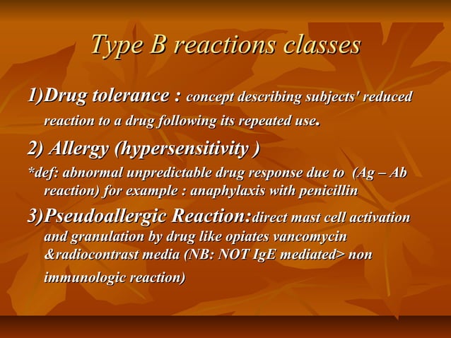 Adverse drug reactions (adr) | PPT