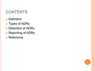 Adverse drug reactions ADRs by AKSHAY KUMAR | PPT