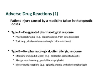 Adverse Drug Reactions notes.ppt presentation | PPT