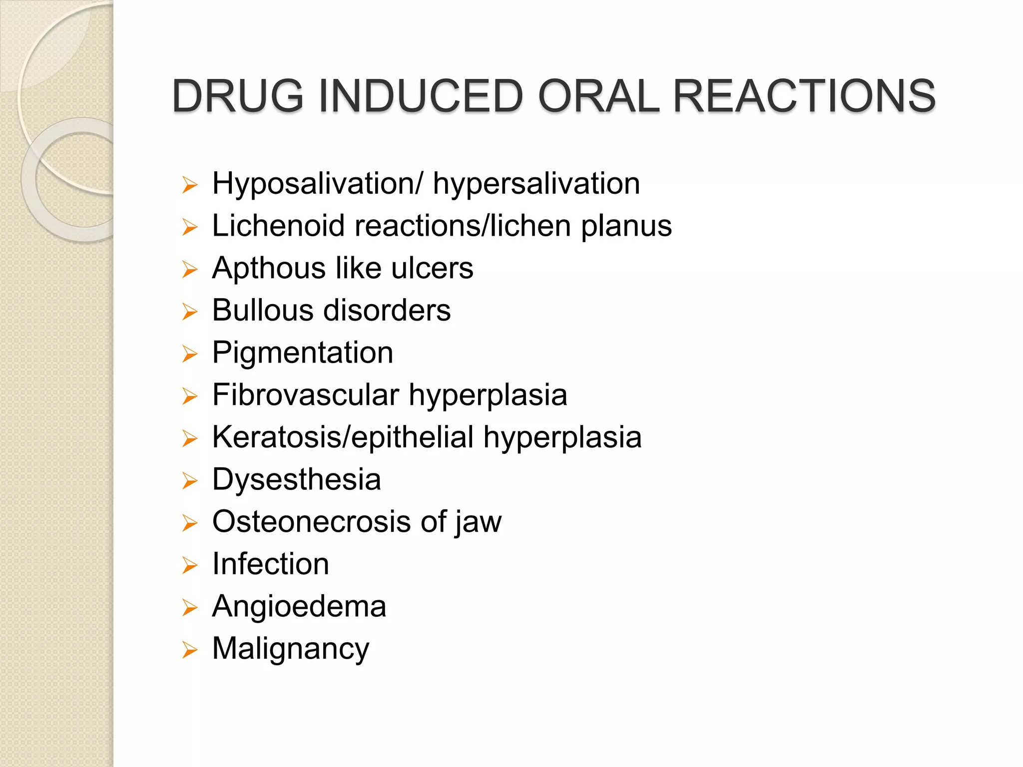 Adverse drug reactions of oral cavity | PPTX