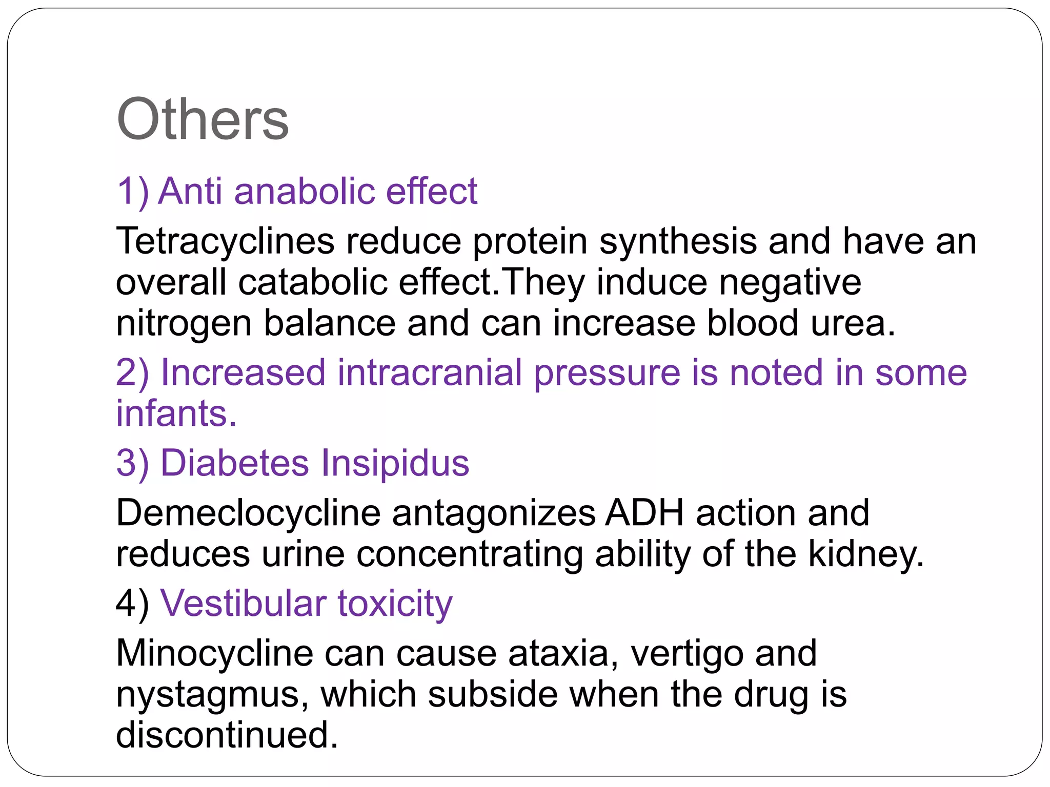 Adverse drug reactions of tetracycline antibiotics | PPT
