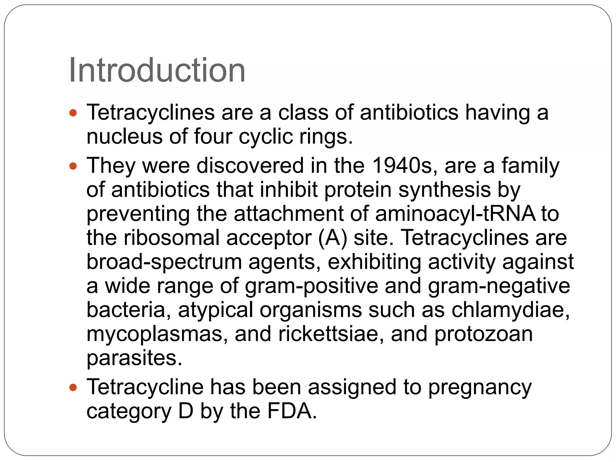 Adverse drug reactions of tetracycline antibiotics | PPTX
