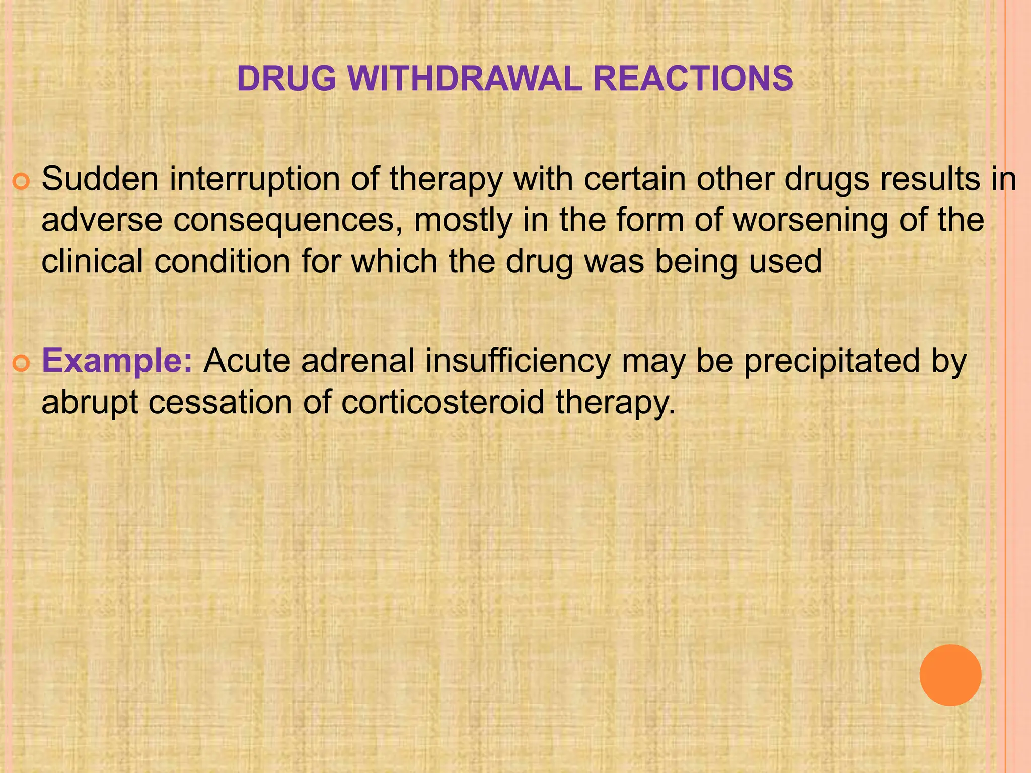 Adverse Drug reactions and its types with examples | PPT