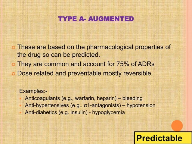 Adverse Drug reactions and its types with examples | PPT | Substance ...