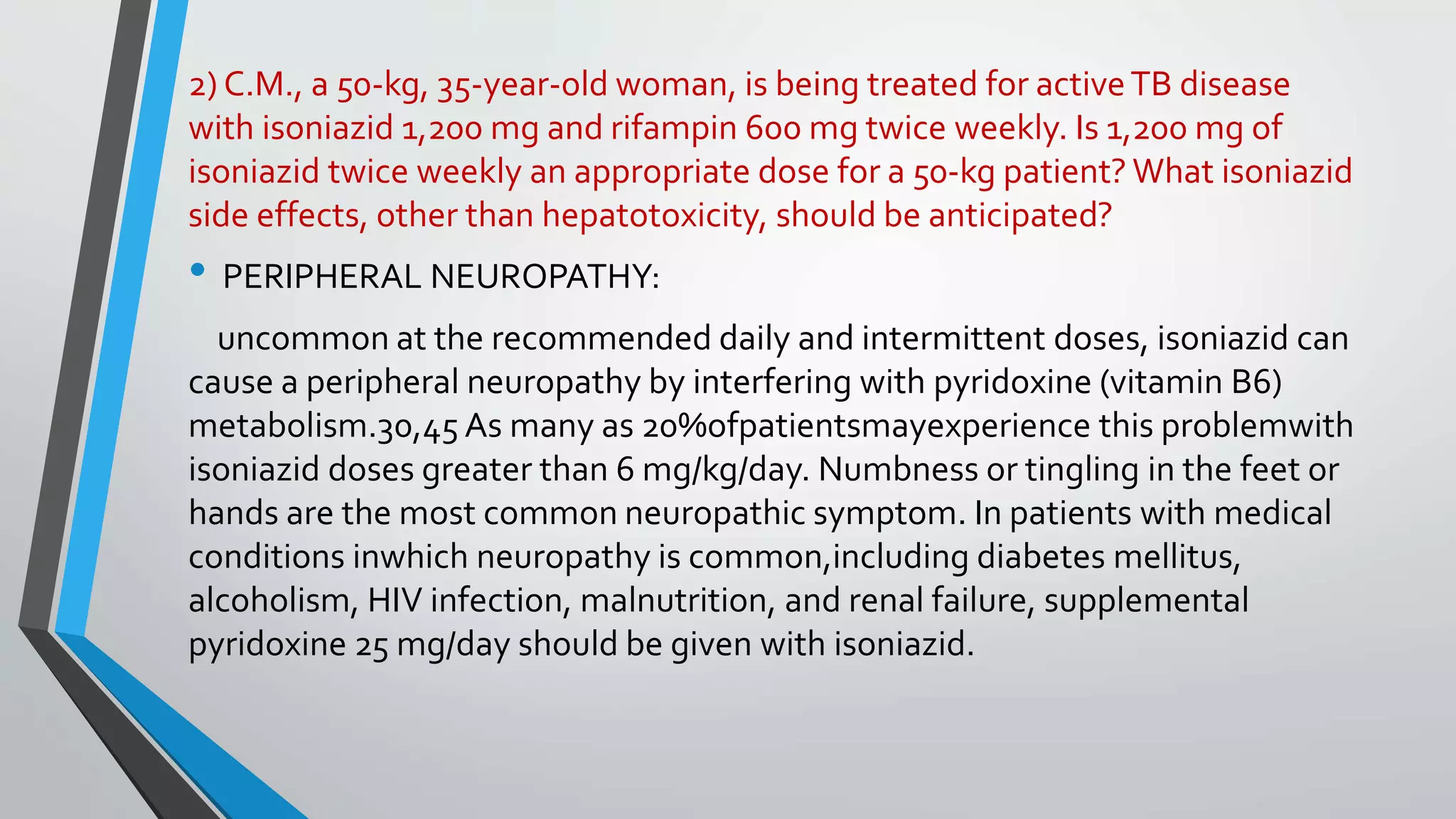 Adverse effects of Anti-TB Drugs | PPTX