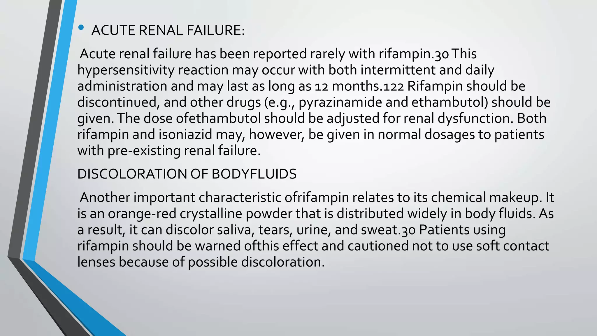 Adverse effects of Anti-TB Drugs | PPTX