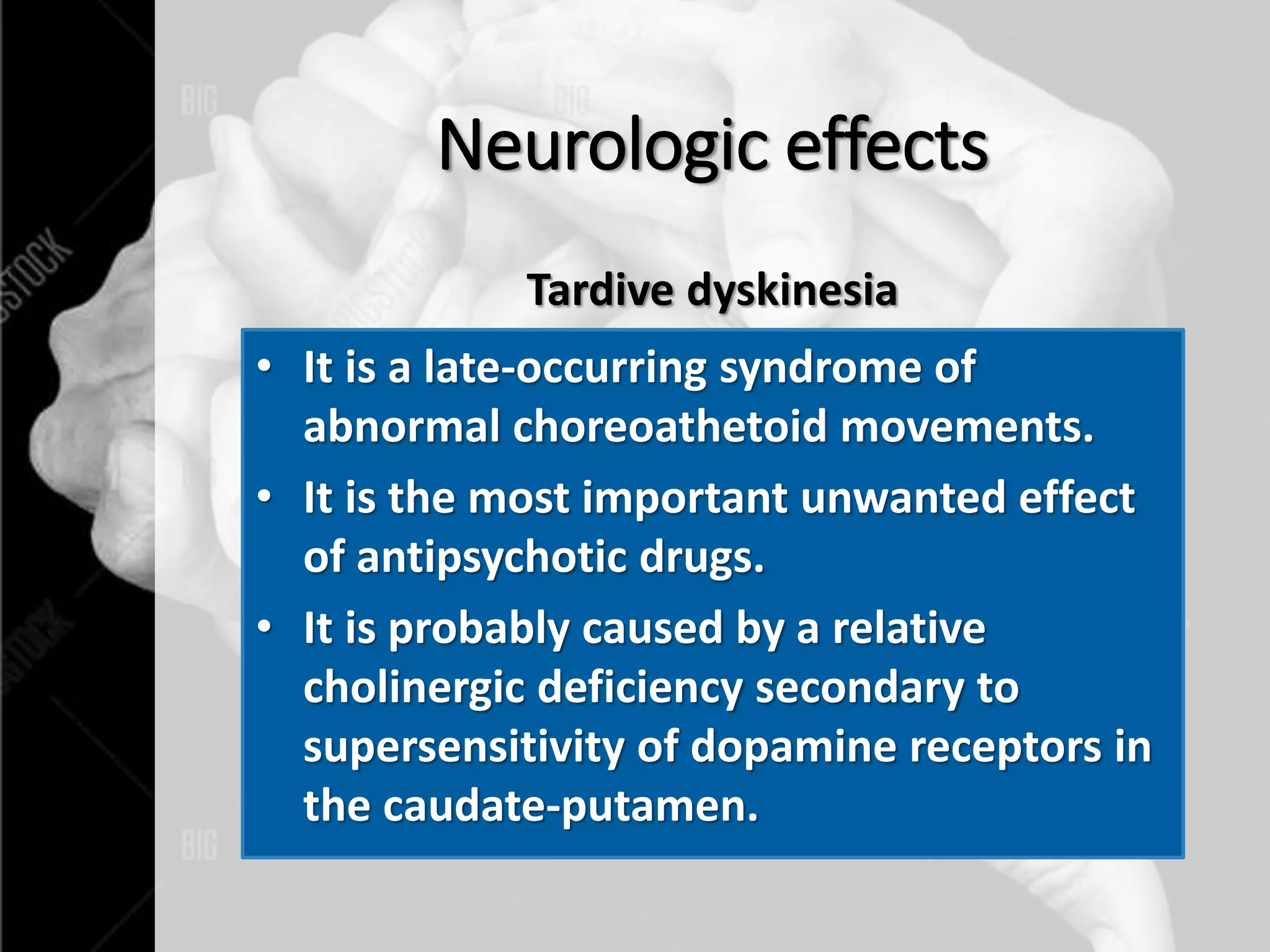 Adverse effects of antipsychotic drugs | PPSX
