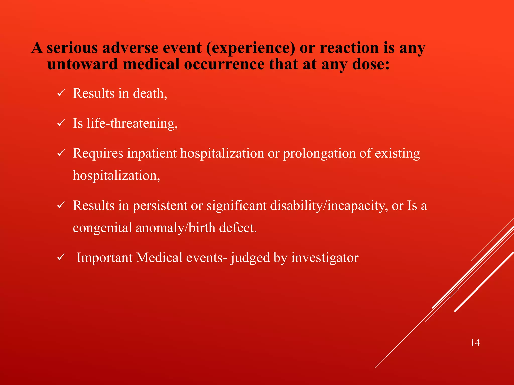 Adverse event reporting | PPT