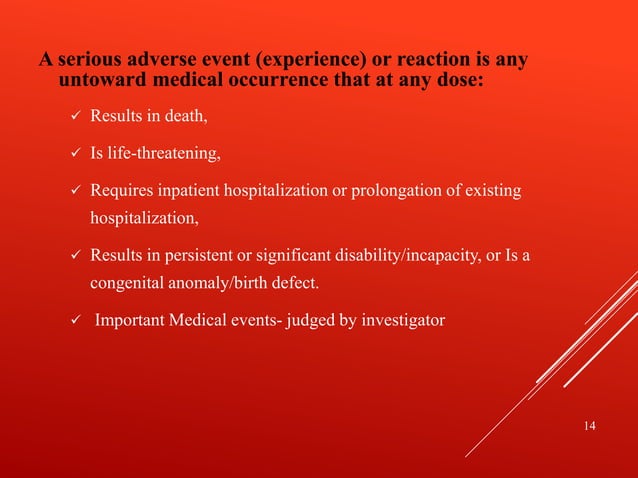 Adverse event reporting | PPT