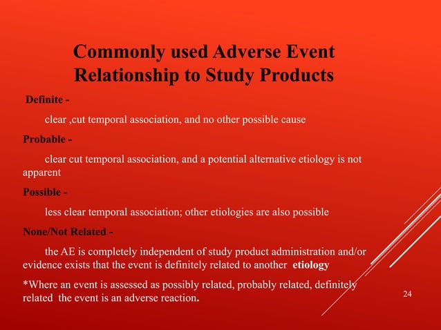 Adverse event reporting | PPT