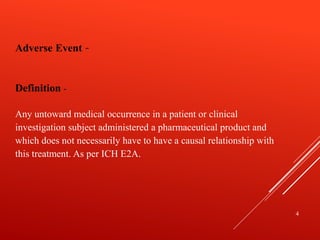Adverse event reporting | PPT