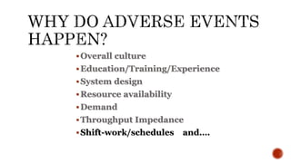 Adverse event reporting ppt | PPTX