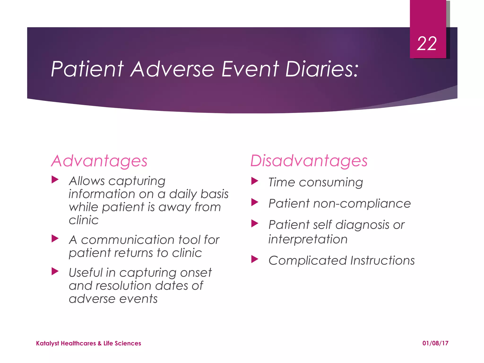 Adverse Events and Serious Adverse Events - Katalyst HLS | PPT